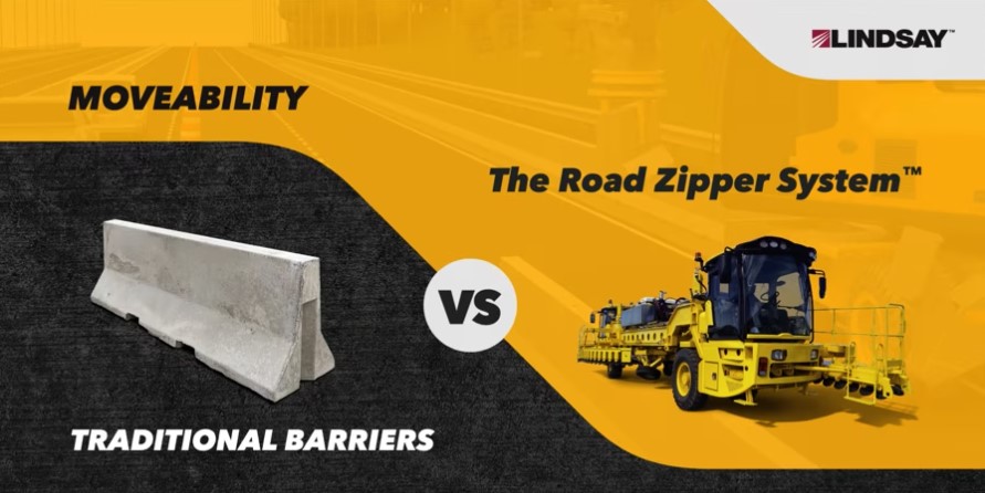 The Road Zipper System Vs. Traditional Barriers - Lindsay
