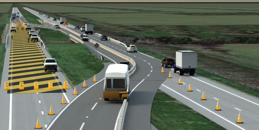 Road Zipper For Crossover Traffic - Lindsay